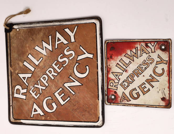 Railway Express Agency Signs (2) [153609]