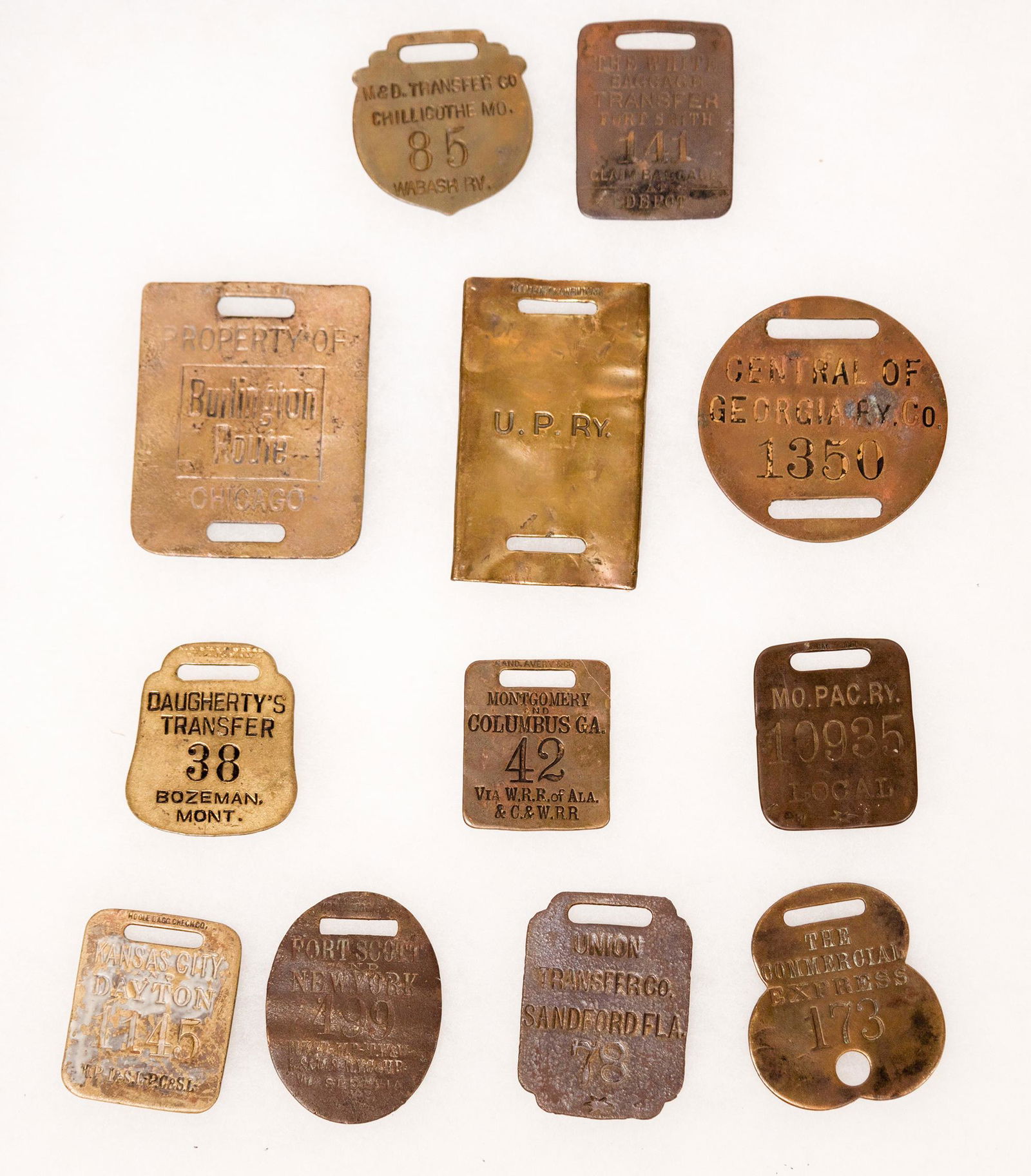 Railroad Tag Collection, Baggage, Etc. (12) [151804]