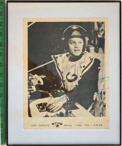 Framed & Signed Captain Satellite Picture [151124] (#2228) on Jul 22 ...