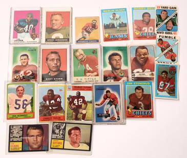 (29) Leaf 1949 All Star Football Cards