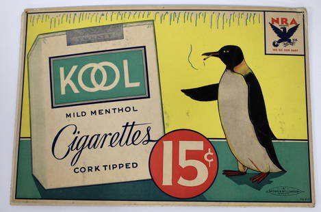 Kool Menthol Cigarettes Sign