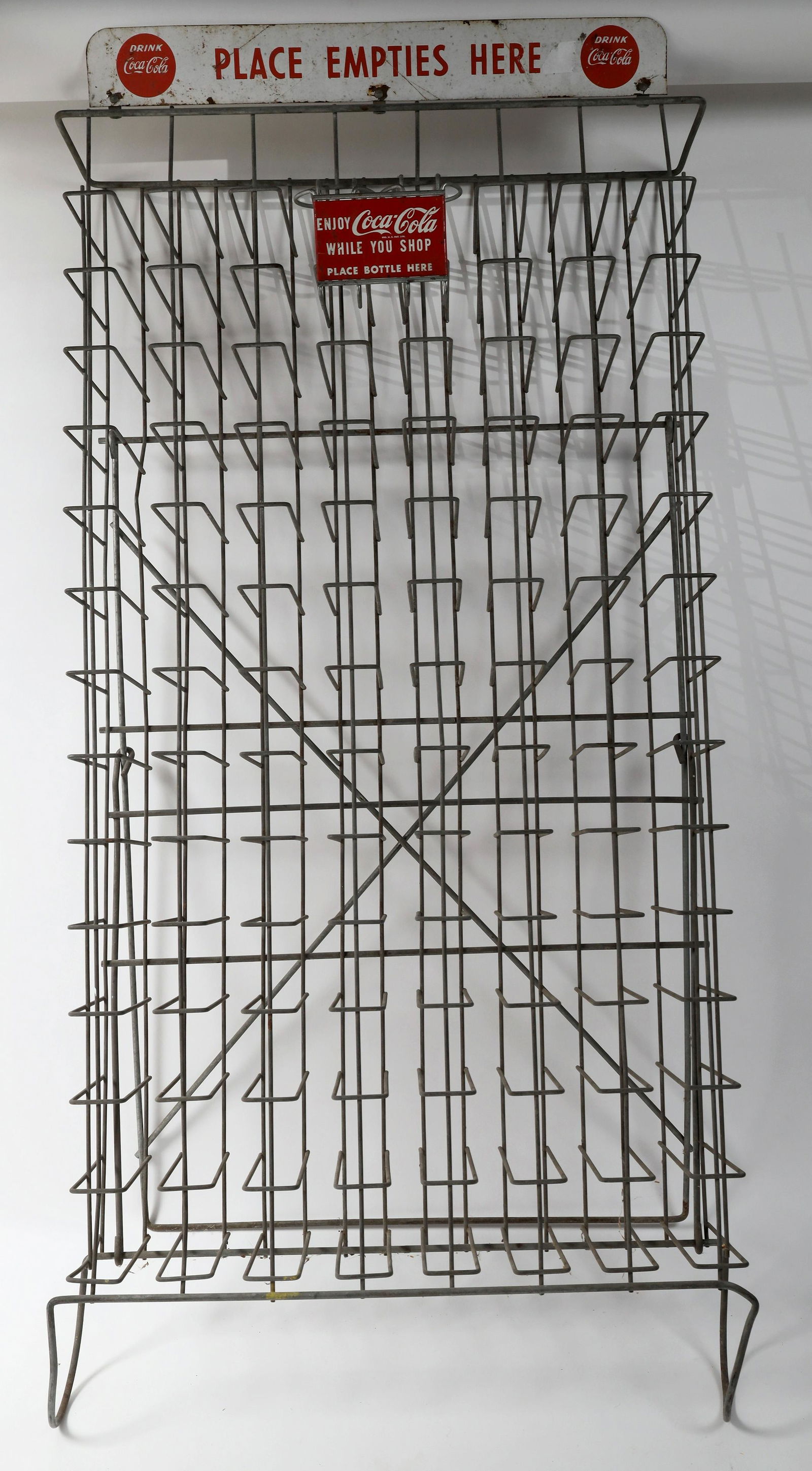 Coca Cola Metal Racks(2), Carriers(7) And More [155107]