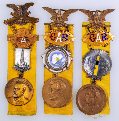 Gar Badge Series With Presidential Medals, 1909 1920 [158515]
