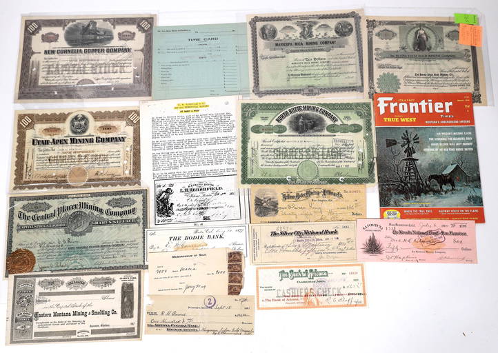 Western States Mining Certificates And Checks [157579]
