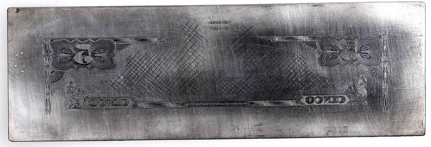 American Bank Note Company Printers Plate For Banknote Or Scrip: "5 ...