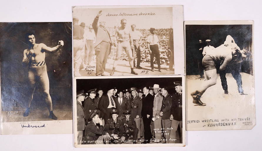 Jim Jeffries Boxing Real Photo Post Cards [166353]