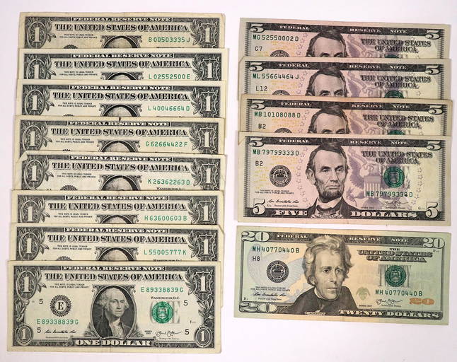 U. S. Currency "trinary" Serial Numbers [167877]