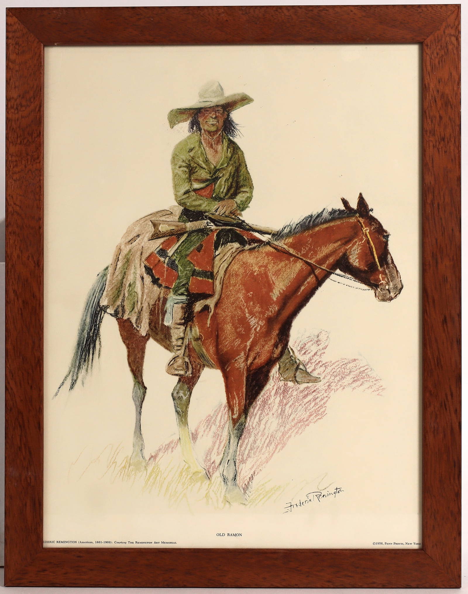 Frederic Remington Print "old Ramon" [168682] Auction