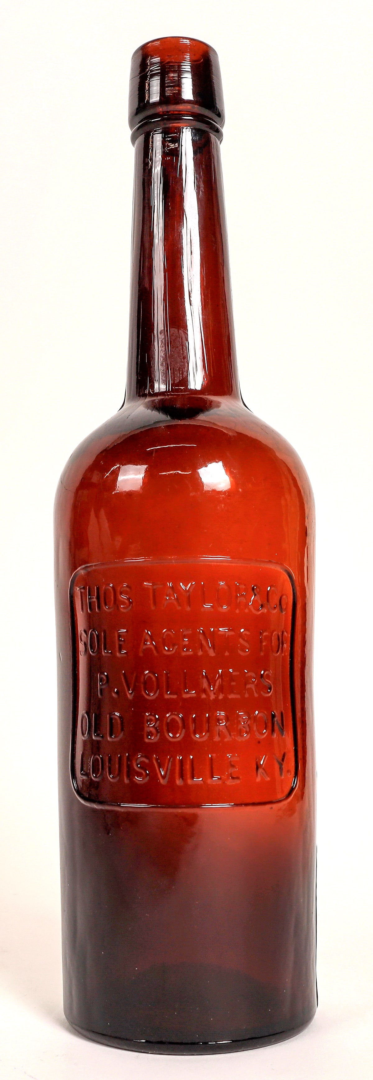 Thomas Taylor Dark Amber Slug Plate Whiskey Fifth [168723] Auction