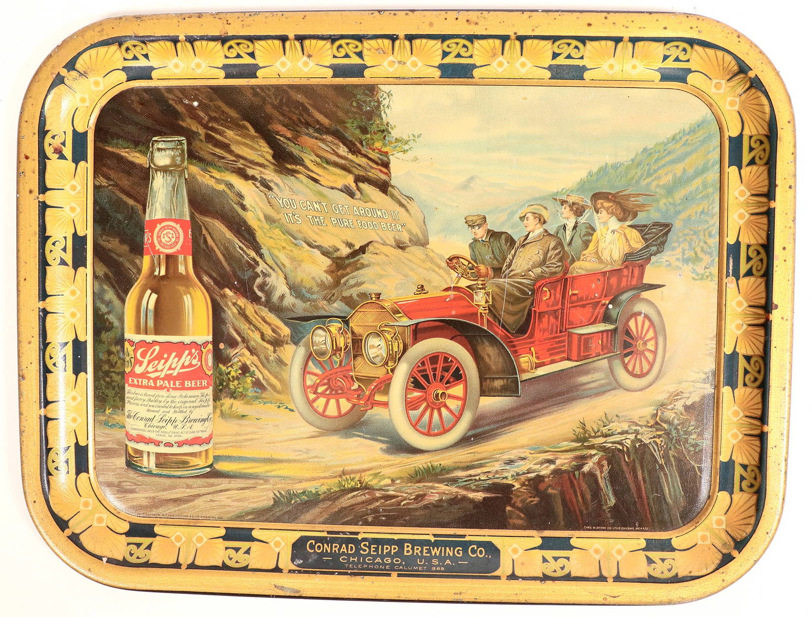 Conrad Seipp's Brewing Company Beer Tray [170341] Auction