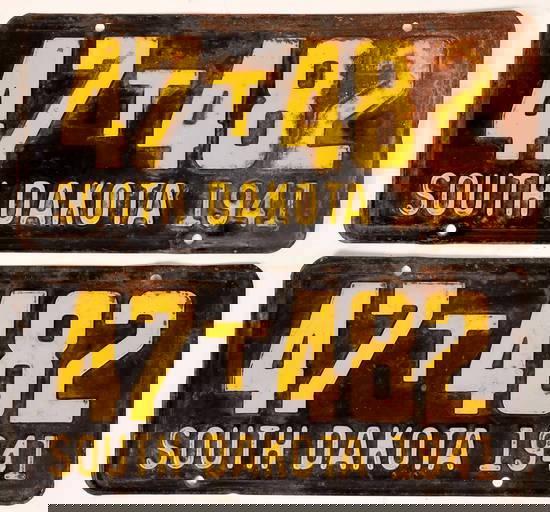 License Plates, South Dakota Truck Set 1941 [170092]