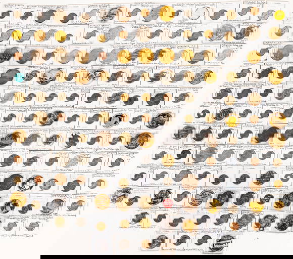 California Token Collection, 124 Different Towns [169955]