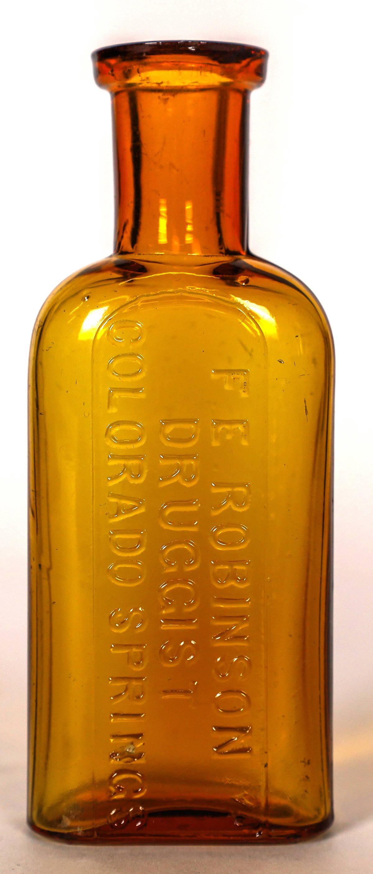F E Robinson Drug Store Yellow Bottle, Very Rare [176208] Auction