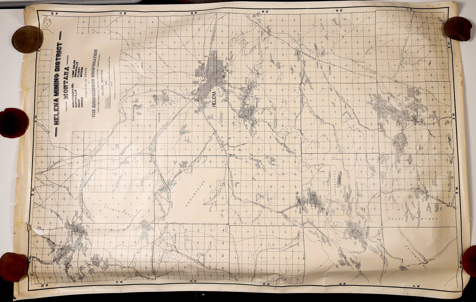 Helena Mining District Map, 1915 1915 [166813] Auction