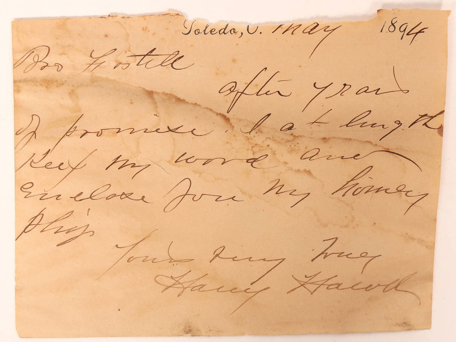 Lincoln: Harry Hawk Actor At Ford's Theatre [182029] Auction