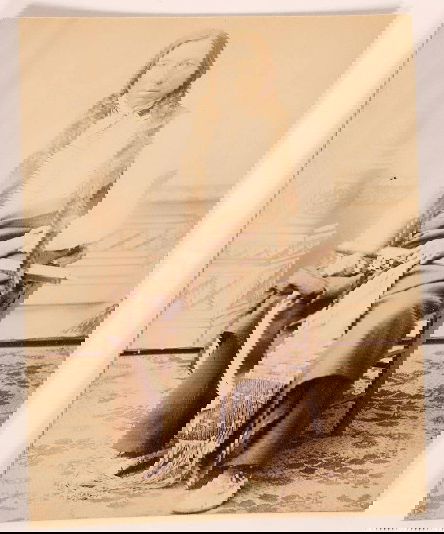 Custer: Henry Bullhead Cabinet Card Photo C.1890 [182414] Auction