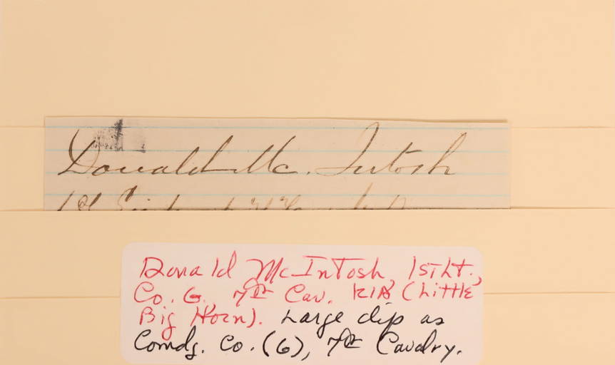 Custer: 1st Lt. Donald Mcintosh 7th Cavalry [182404]