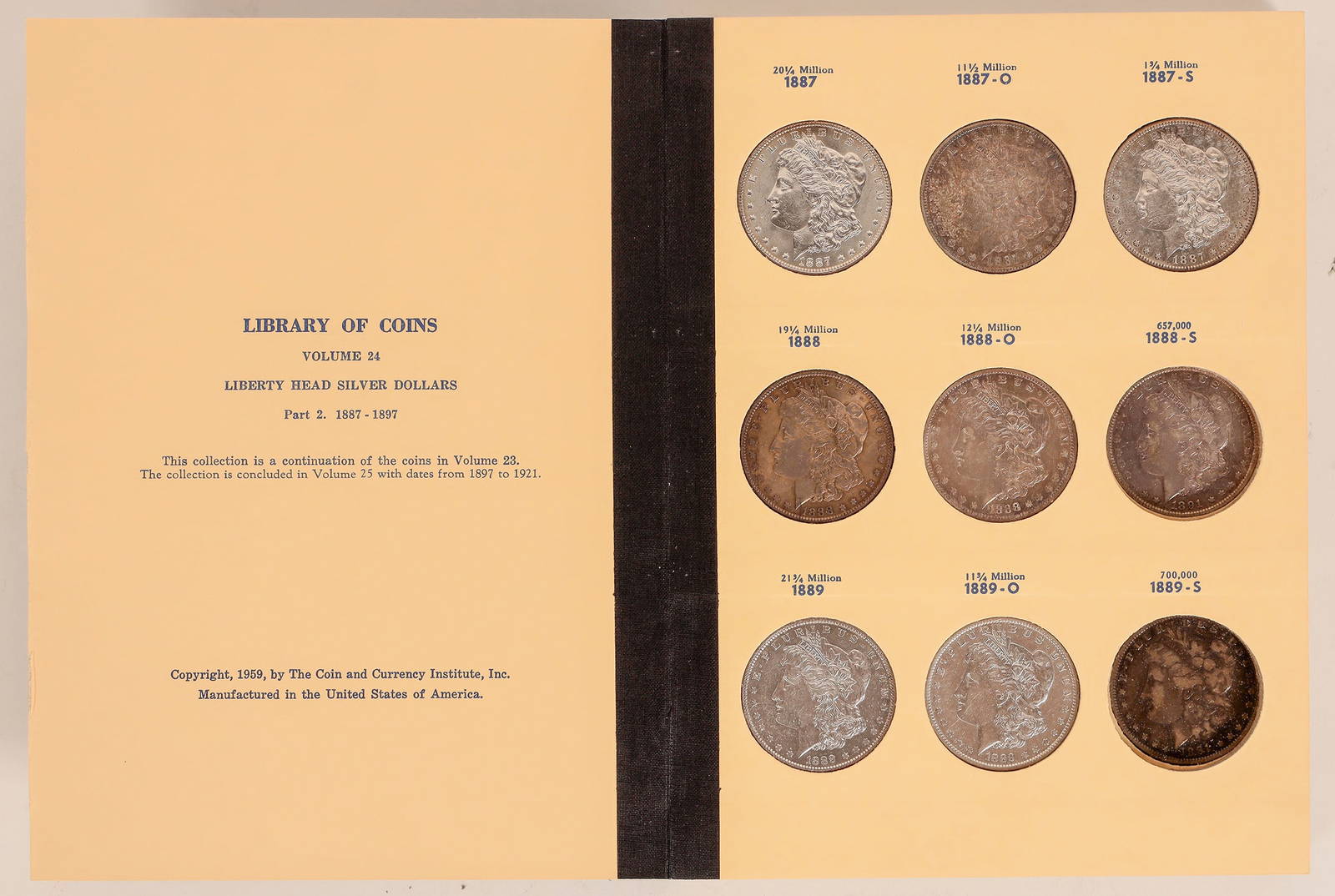 Morgan Dollars Coin Album [184967] Auction