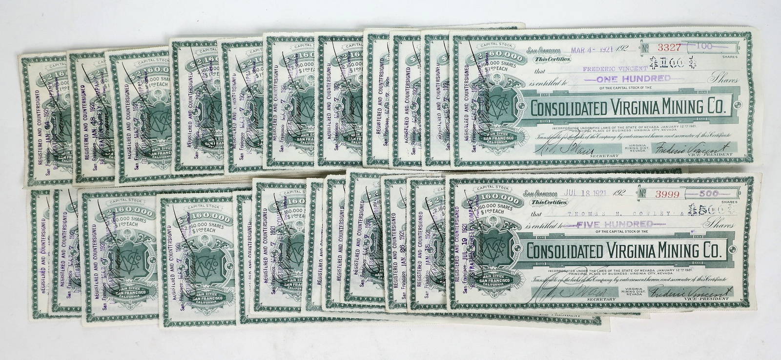 Cons. Virginia Mc Stocks, 25 [195791] Auction