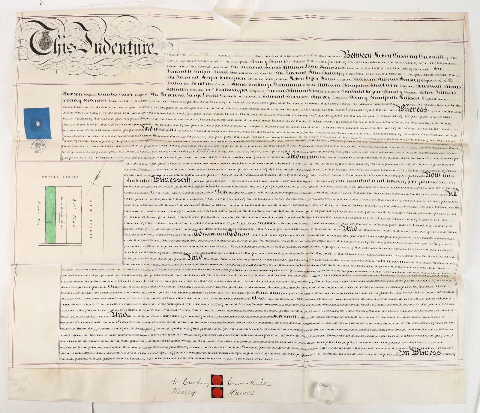 Land Indenture Document, 1877 [197089] - Jun 15, 2025 | Holabird ...