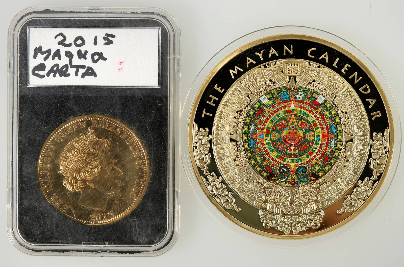Mayan Calendar/magna Carta Coins (2) [198754] - Jul 13, 2025 | Holabird ...