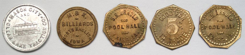 Five Iowa Tokens