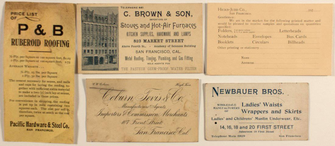 5 San Francisco Business Cards