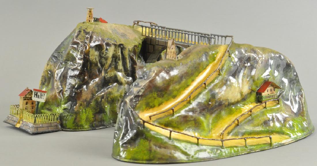 Marklin Mountain Cut With Pedestrian Bridge