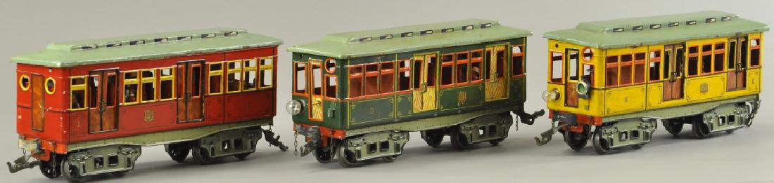 Three Marklin Paris Metro Cars Contemporary