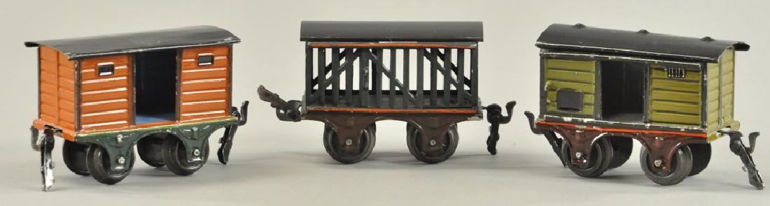 Lot: 2 Marklin Gauge I Freight Cars Cattle & Ope