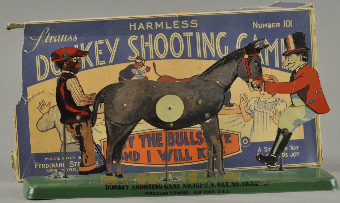 STRAUSS DONKEY SHOOTING GAME W/ BOX - Apr 15, 2017 | Bertoia Auctions in NJ