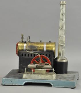 Vertical boiler steam power plant