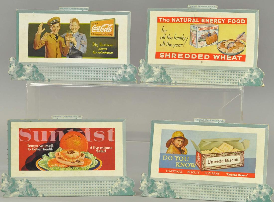 Group Of Lionel Cardboard Billboards