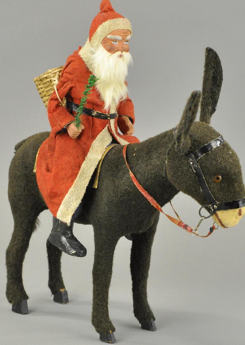 LARGE SANTA ON A DONKEY