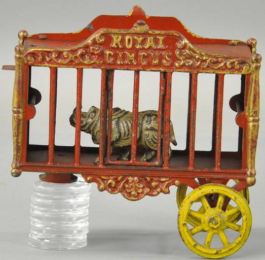 Hubley Rhino Circus Cage Wagon