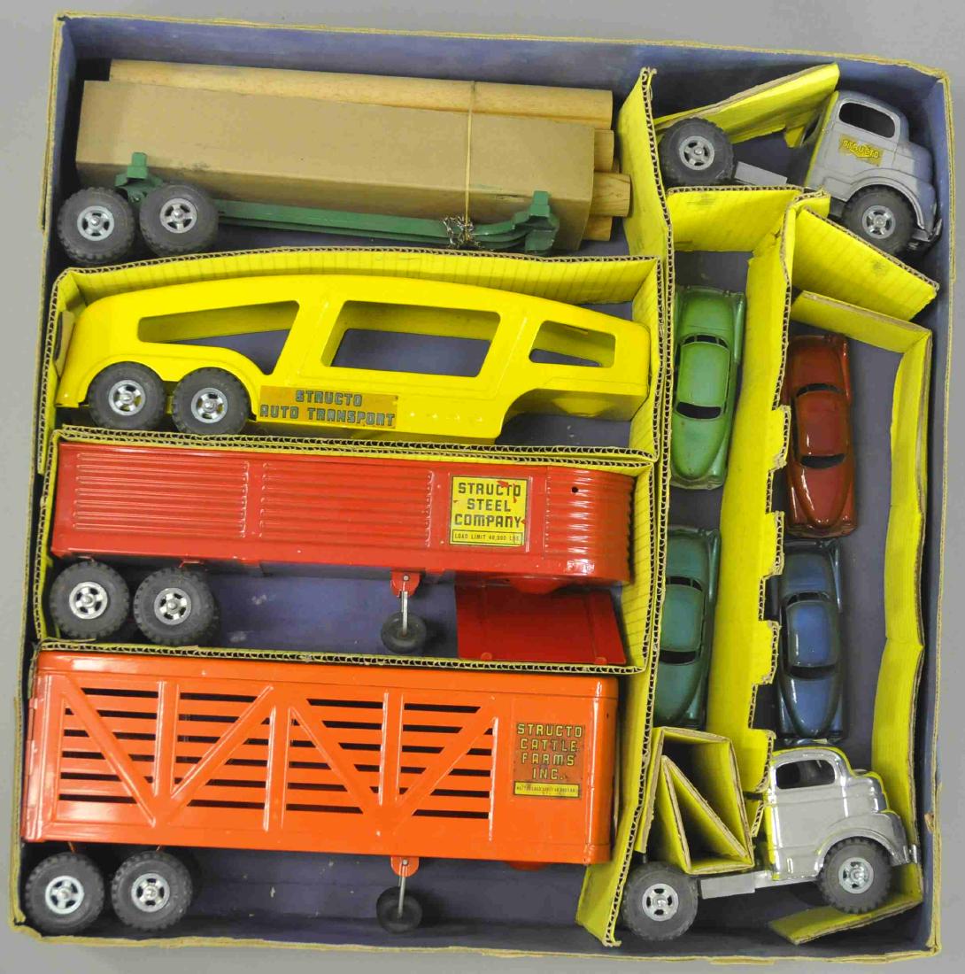 STRUCTO TRACTOR TRAILER SET W/ORIGINAL BOX