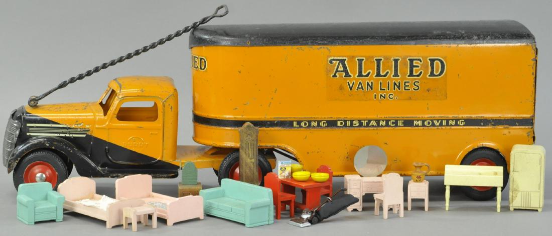 BUDDY L ALLIED VAN LINES DELIVERY TRUCK