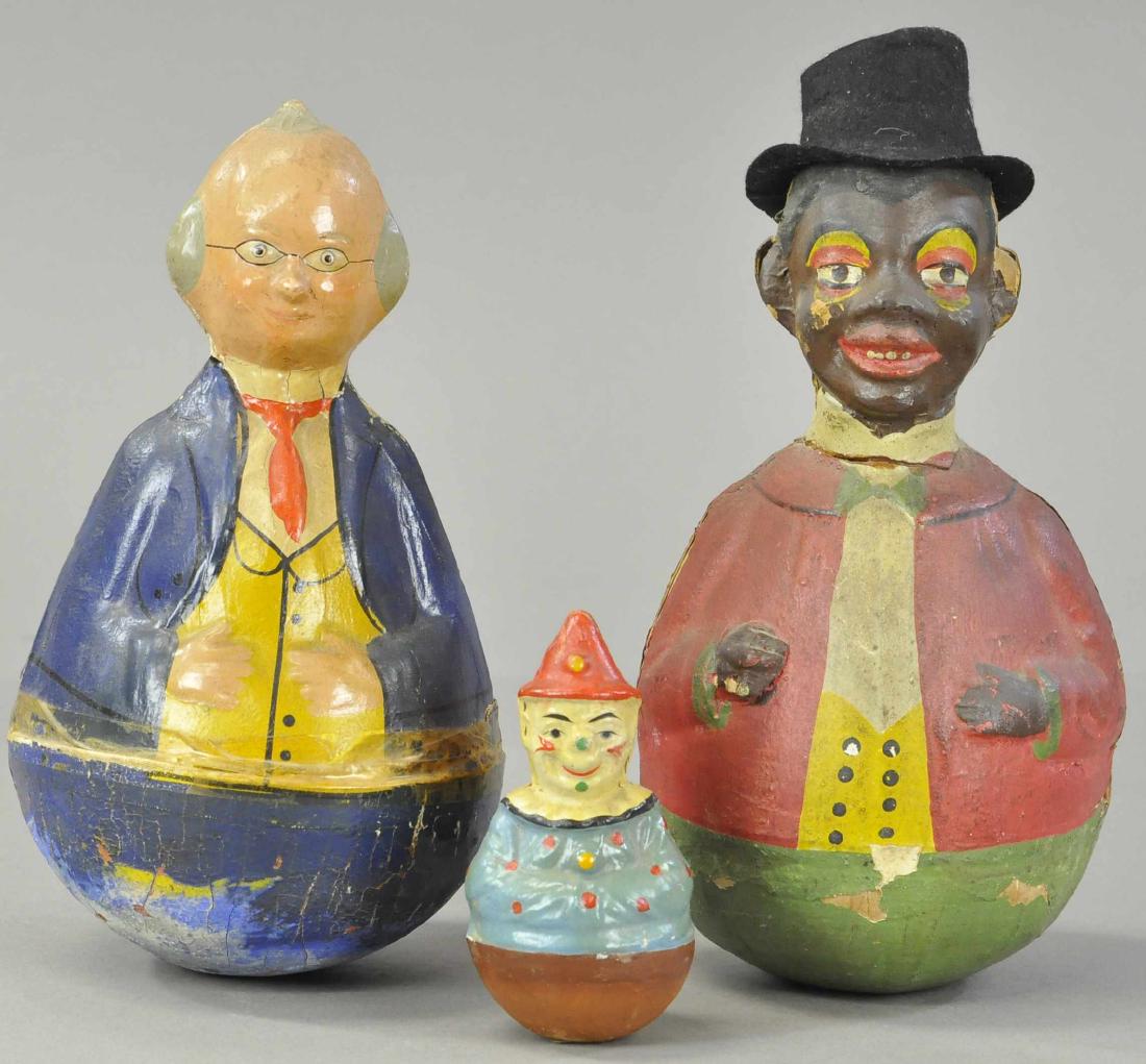 Three Roly Poly Figures