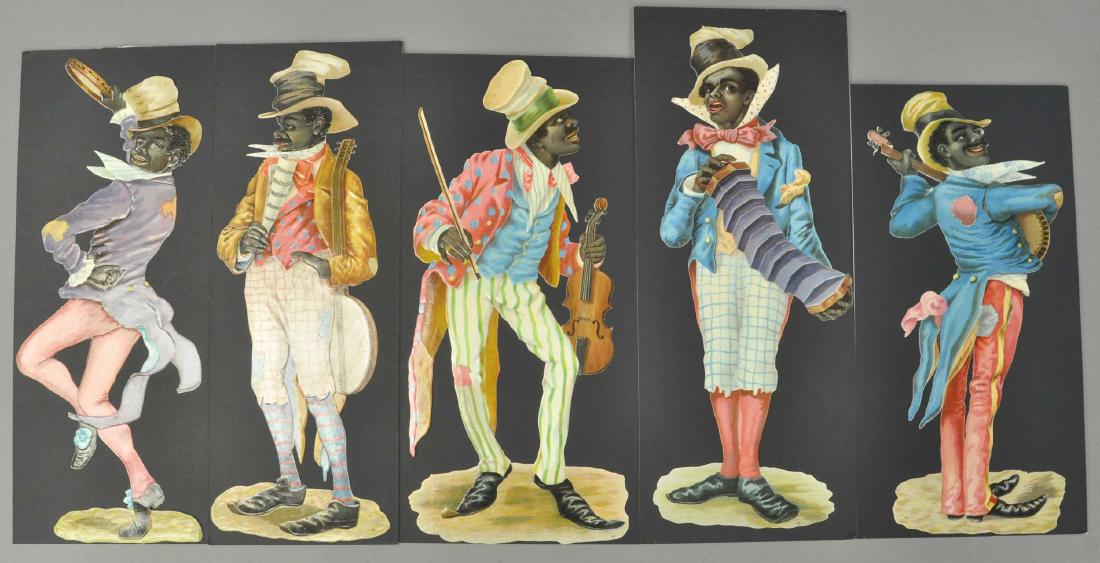 FIVE EARLY DIE-CUT MINSTREL FIGURES - Jun 21, 2018 | Bertoia Auctions in NJ