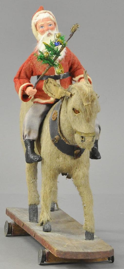 SANTA ON DONKEY PULL TOY