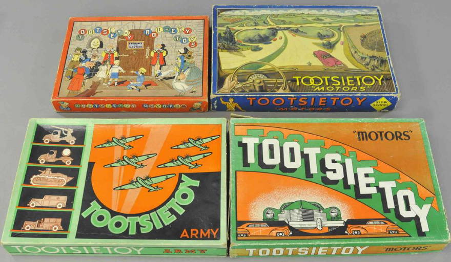 Assorted Tootsie Toy Boxes & Cars