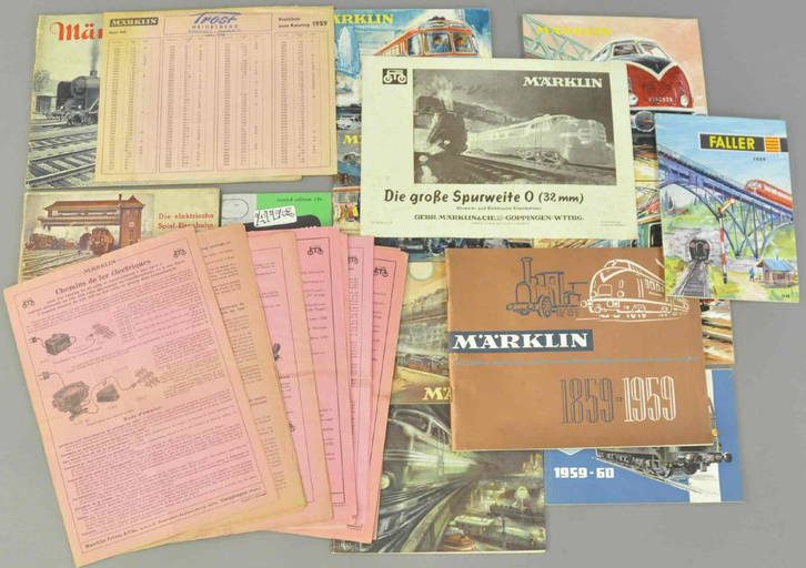 Lot Of Original Marklin Catalogs
