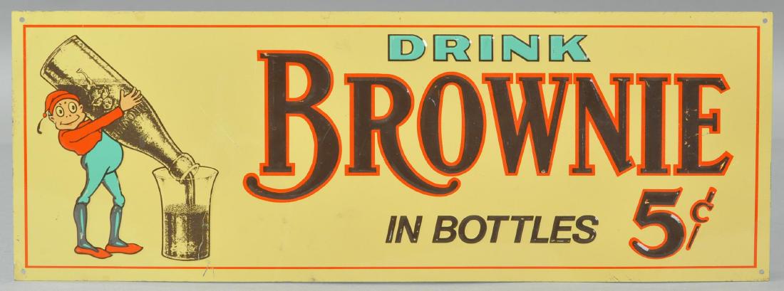 Drink Brownie In Bottles Sign