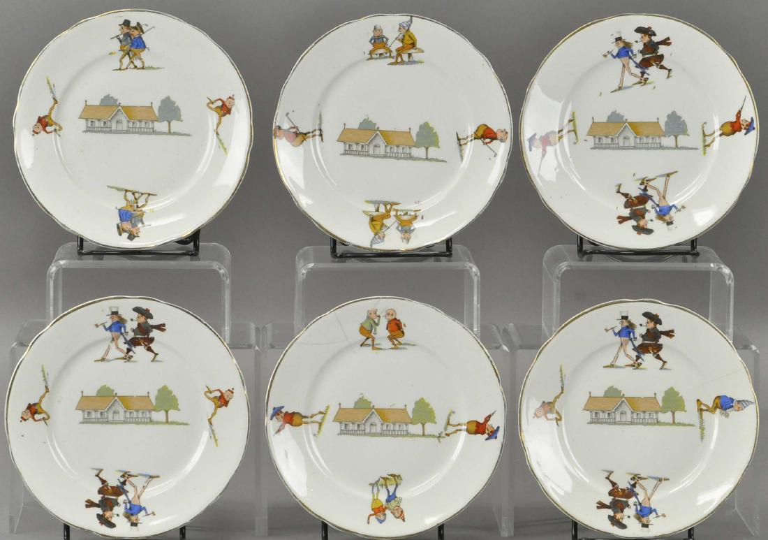 SIX PALMER COX BROWNIE PLATES