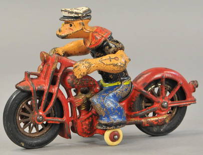 Hubley Popeye Motorcycle