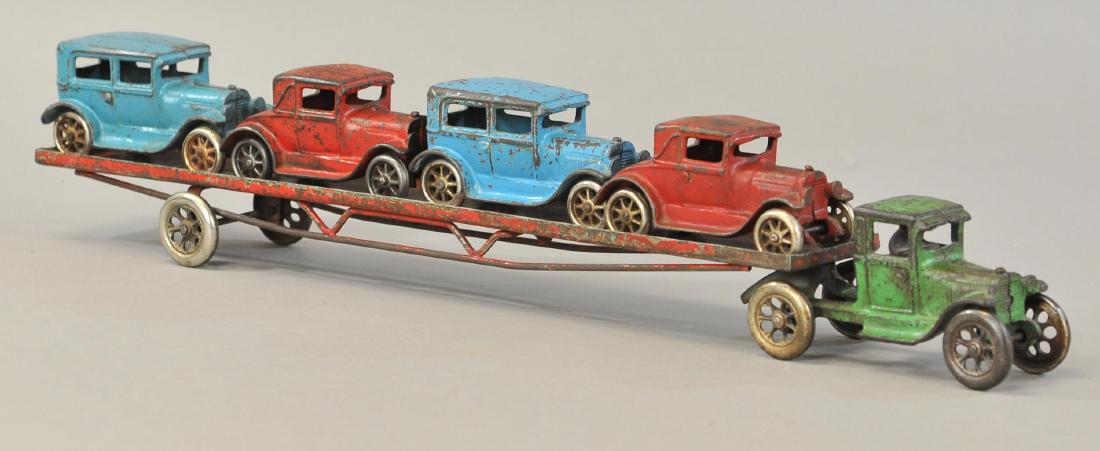 LARGE ARCADE MODEL A CAR CARRIER