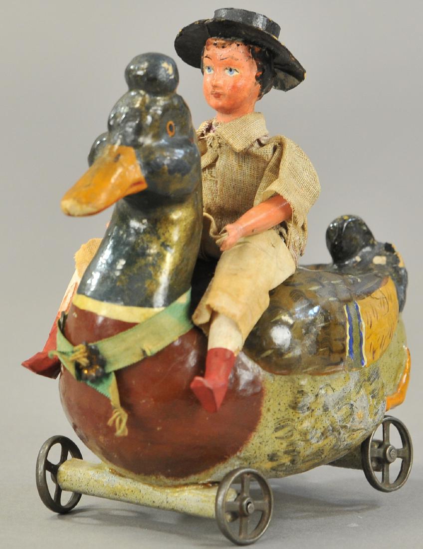 ERZGEBIRGE THURINGIA DUCK PULL TOY