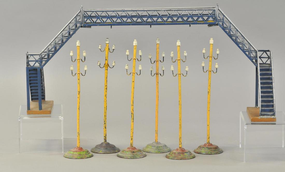 Marklin Telegraph Poles And Pedestrian Bridge