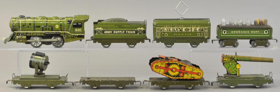 Marx Military Train Set
