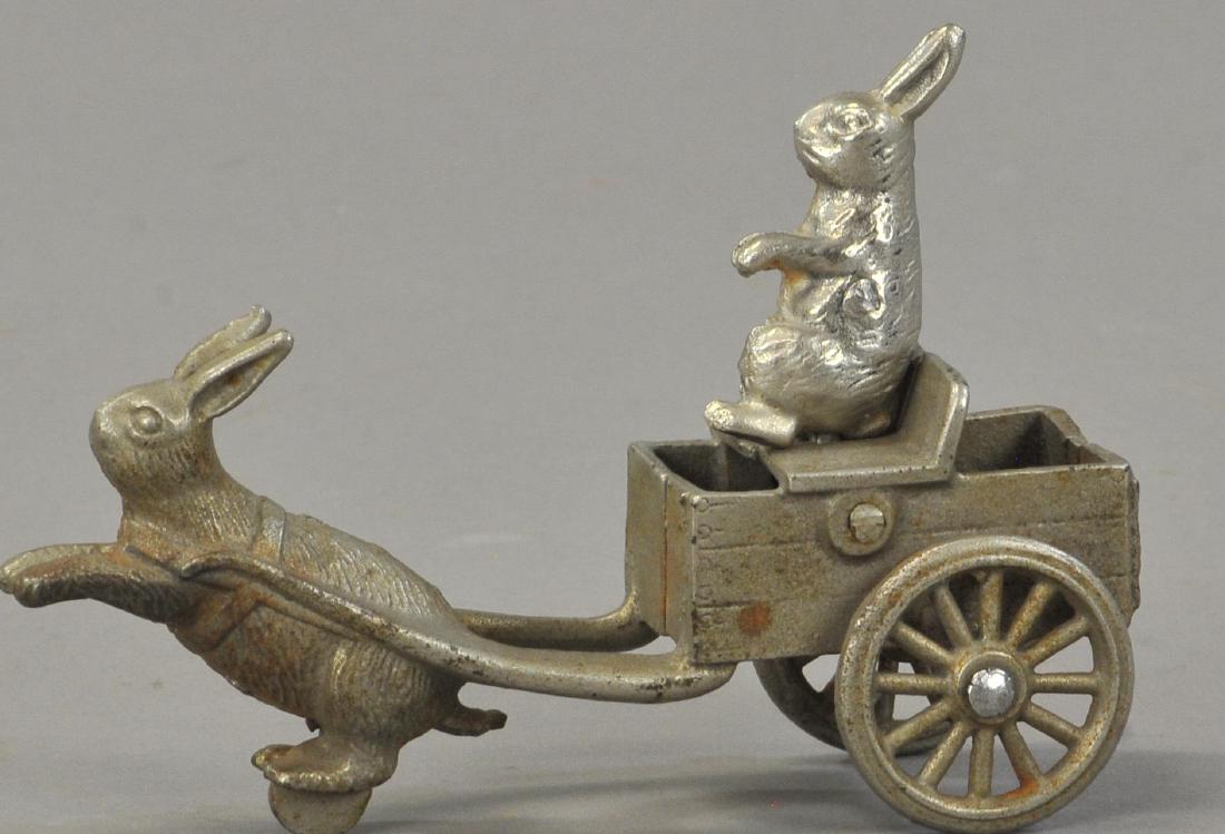 SHIMER RABBIT PULLING RABBIT CART - Mar 12, 2016 | Bertoia Auctions in NJ